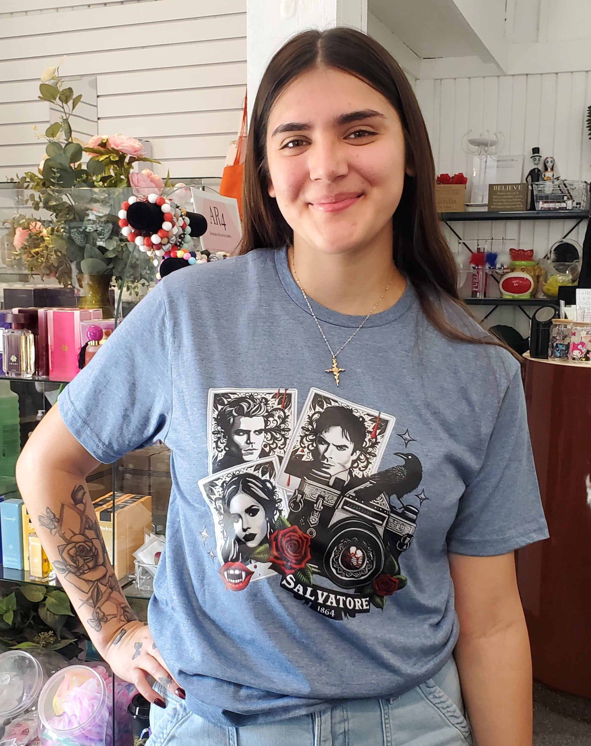 Salvatore Polaroids T-Shirt | TVD | Damon | Stefan | Elena | Vampire D ...